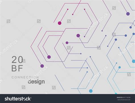 Science Network Pattern Connecting Lines Dots Stock Vector Royalty Free 691718338 Shutterstock