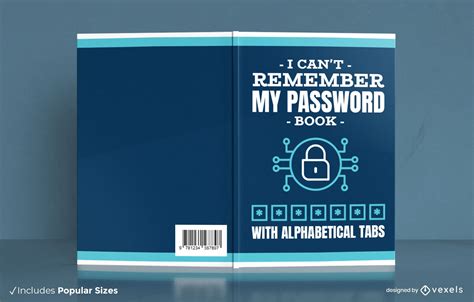Password Protection Book Cover Design Vector Download