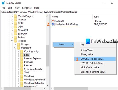 Enable System Print Dialog In Microsoft Edge In Windows 1110