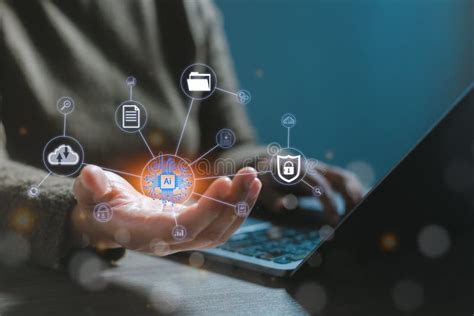 Opened Hand Of Computer Coding Ai Background Futuristic Future Digital