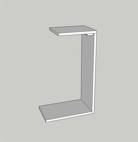 C Shaped Side Table Build Plans Sofa End Table Build Plans