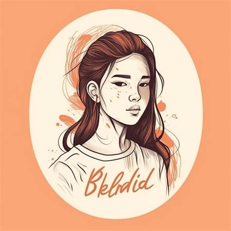 Premium Ai Image A Drawing Of A Girl With Freckles On Her Face