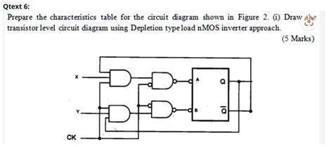 Qtext 6 Prepare The Characteristics Table For The Circuit Diagram Shown In Figure 2 I Draw