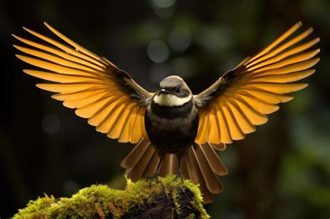 Premium Ai Image New Zealand Fantail Bird In The Wild