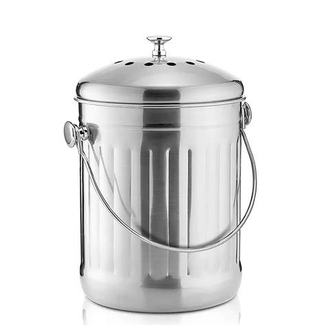 Asunby Compost Bin For Kitchen Countertop 1 3 Gallon Odorless