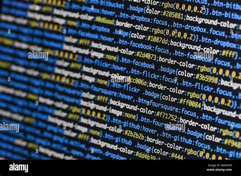 Real Css Code Developing Screen Programing Workflow Abstract Algorithm