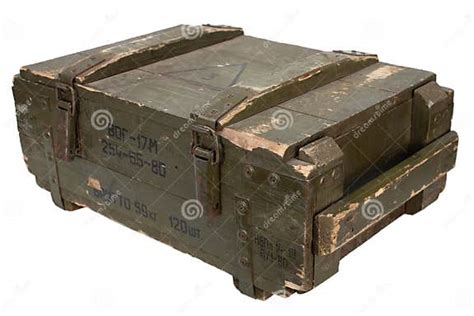 Soviet Army Ammunition Green Crate Text In Russian Type Of