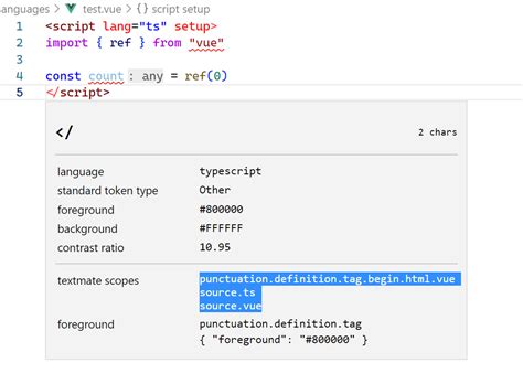 BUG Bracket Pair Colorization With Vue Setup Issue Microsoft Vscode GitHub