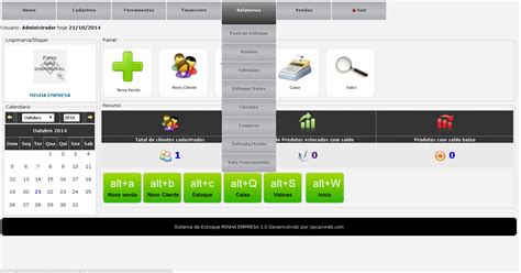sistema controle de estoque completo webby