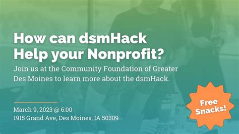 Dsmhack On Linkedin Community Nonprofit Charity