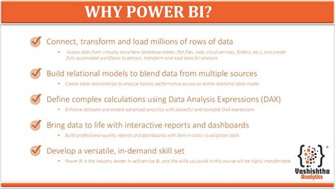 Vashishtha Analytics On Linkedin 𝐖𝐇𝐘 𝐏𝐎𝐖𝐄𝐑 𝐁𝐈🌈 Power Bi Is A Powerful Business Analytics Tool