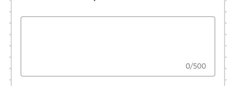 Android Show Counter Inside The Border Of Textinputview Stack Overflow