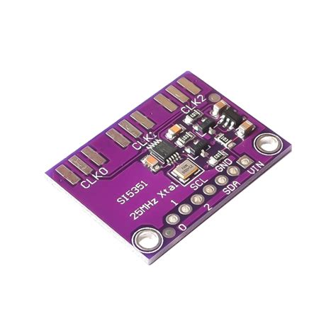 Husxh 1 Piece Dc 3v 5v Si5351 I2c Clock Generator Breakout Board Module 8khz 160mhz Signal