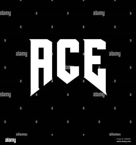 Ace Letter Logo Design For Technology Company Ace Logo Design Black
