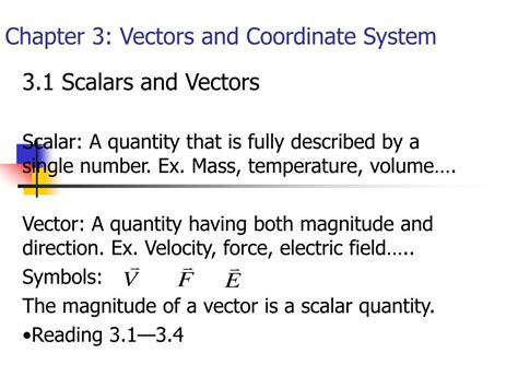 PPT Chapter 3 Vectors And Coordinate System PowerPoint Presentation ID 512926