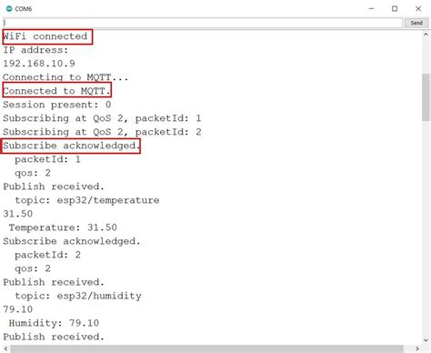 Esp32 Mqtt Publish And Subscribe Dht22 Sensor Readings