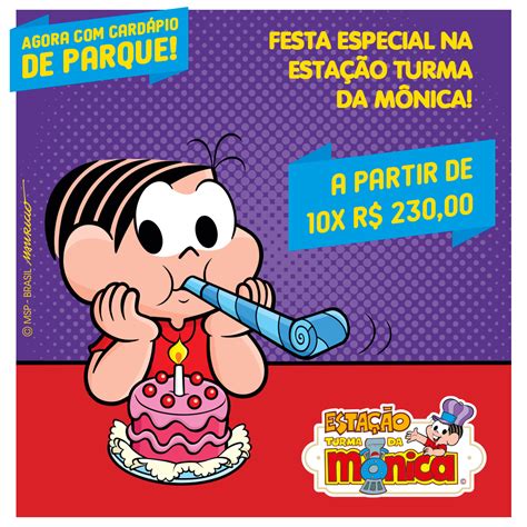 AniversÁrio EstaÇÃo Turma Da Monica Pacotes ¨comida De Parque ¨ A