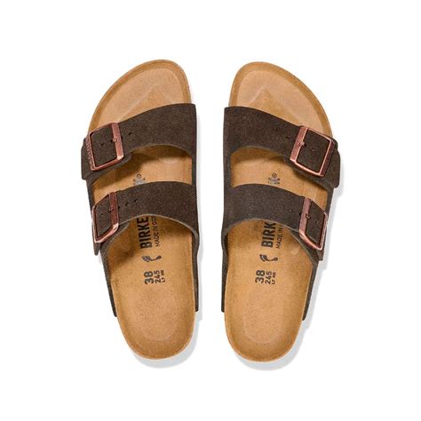 Birkenstock Arizona Suede Sandals Brown Dressinn