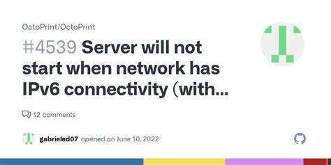 Server Will Not Start When Network Has Ipv6 Connectivity With Some Issues Probably · Issue