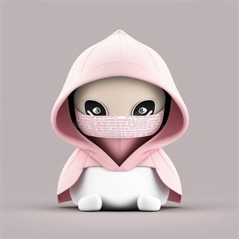 3d Illustration Of Cute Anonymous Man With Mask Concept Of Hacker