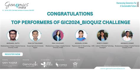 Schedule Genomics India Conference 2024