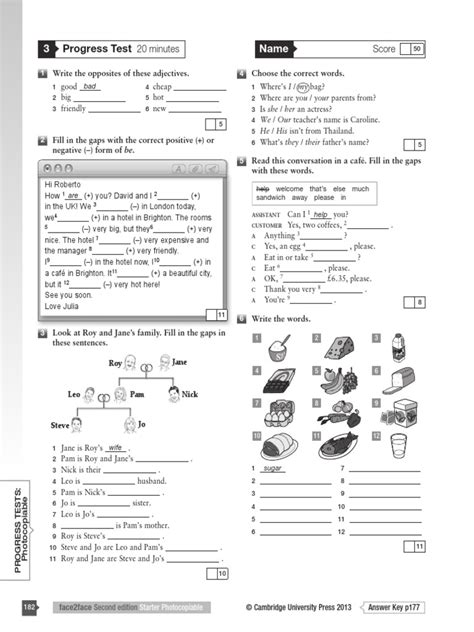 progress test 3 pdf