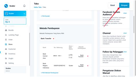 Tutorial Cara Menambahkan Rekening Bank Ke Scalev Tutorial Scalev