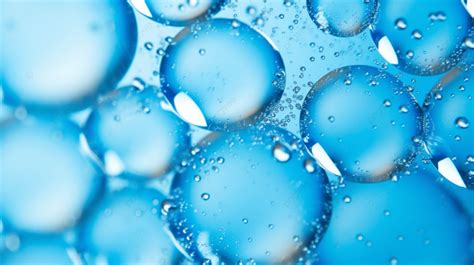 Blue Bubble Texture Mesmerizing Patterns Background Rain Window Wet