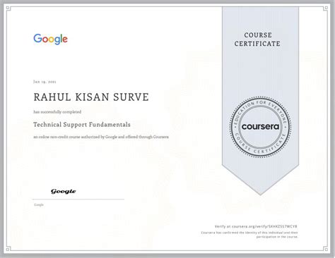 Rahul Surve On Linkedin Coursera Technicalsupport Coursecompletion