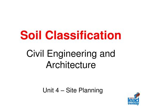 Ppt Soil Classification Civil Engineering And Architecture Powerpoint Ppt Soil Classification Civil Engineering And Architecture Powerpoint