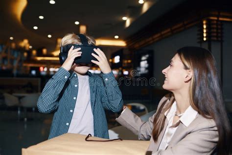 Boy Testing Present Stock Image Image Of Headset Excitement 365083761