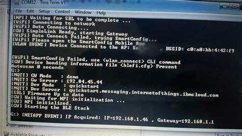 Bluetooth Smart To Wi Fi Iot Gateway Launchpadboosterpack Approach Gateway Run Issue
