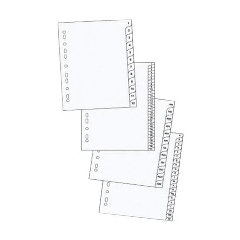 Suremark Pp Index Divider Sq 7112 1 To 12