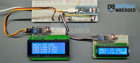 Stm32 I2c Lcd Library And Examples 16x2 20x4 Multiple Lcds