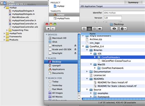 Recycled Parts Setting Up Coreplot In Xcode 4
