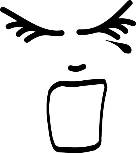 Svg 감정 고통 얼굴 비명 무료 Svg 이미지 및 아이콘 Svg Silh