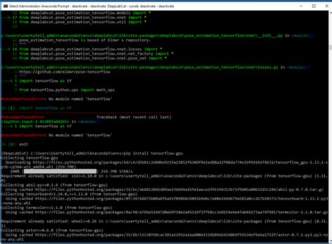 Error Creating Env On Windows Dlc Windowsgpu Yaml Resolvepackagenotfound Tensorflow Gpu