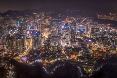 Seoul Night Wallpapers Top Free Seoul Night Backgrounds Wallpaperaccess