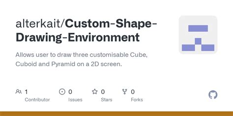 Github Alterkaitcustom Shape Drawing Environment Allows User To Draw Three Customisable Cube