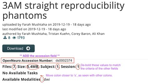 Display Accession Number On Dataset Snapshot Landing Page · Issue 983 · Openneuroorg Openneuro