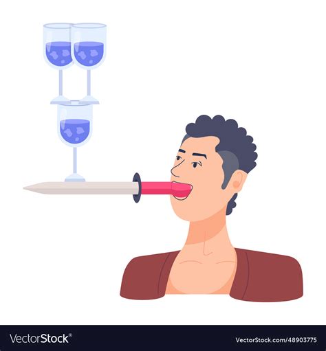 Balancing Trick Royalty Free Vector Image Vectorstock