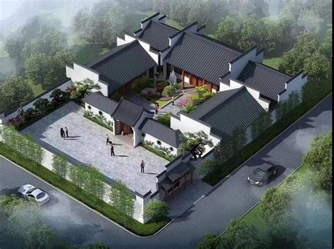 徽派建筑设计效果图 配图网