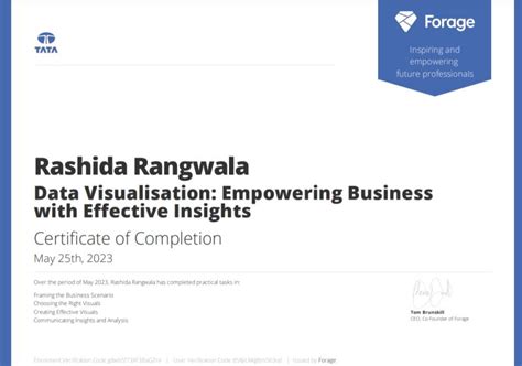 rashida sailanawala rangwala on linkedin excel tableau dataanalytics forage tata
