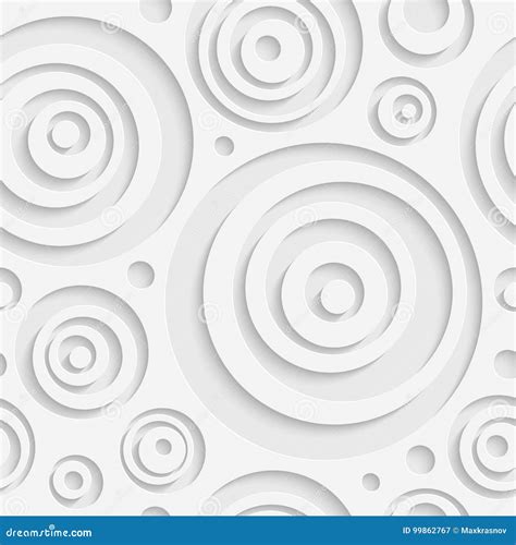 Seamless Bubble Background White Circle Pattern Stock Vector Illustration Of Gray Bubble