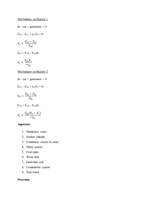 Lab Cstr In Series DOCX