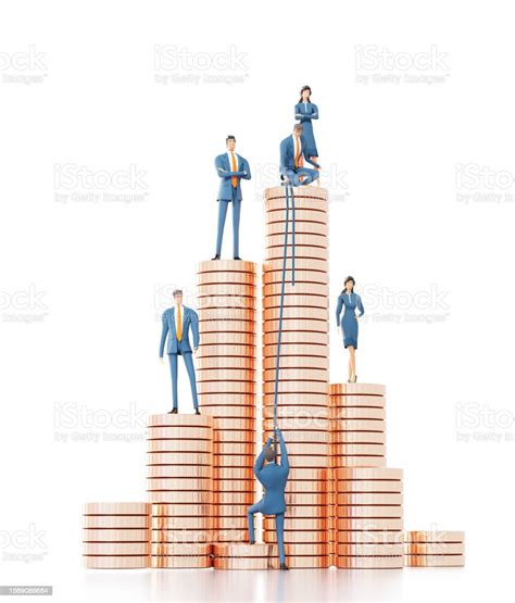 성공적인 비즈니스 팀은 황금 스택에 머물러 있습니다 성취 전문성 자문 개념 3d 렌더링 일러스트레이션 개념에 대한 스톡 사진 및 기타 이미지 Istock