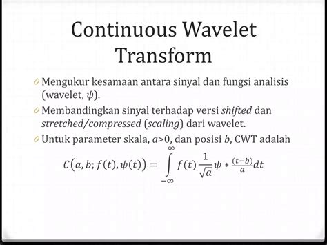 Lebih Mengerti Tentang Transformasi Wavelet Kontinyu Continuous Wavelet Transform Cwt Dengan