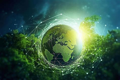 Premium Photo Ai Generative Sustainable Technology Background