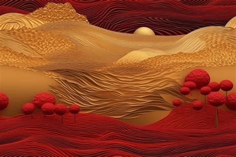 Premium Ai Image Modern Decorative Art Seamless Pattern Ai Generative