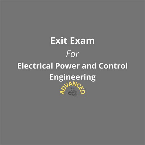 Exit Exam For Electrical Power And Control Engineering Astu Advanced Learnethiopia